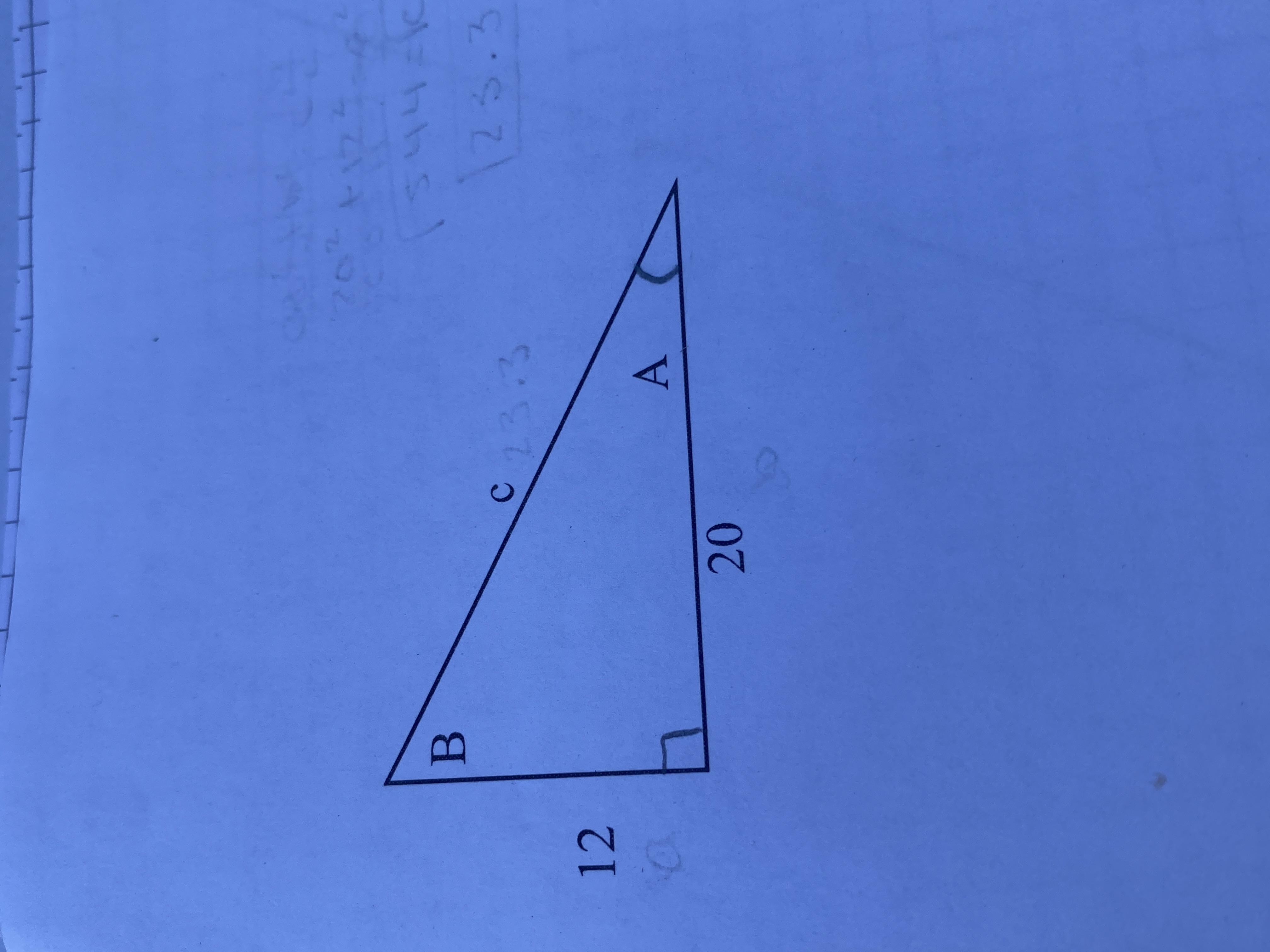 Solve the triangle | Chegg.com