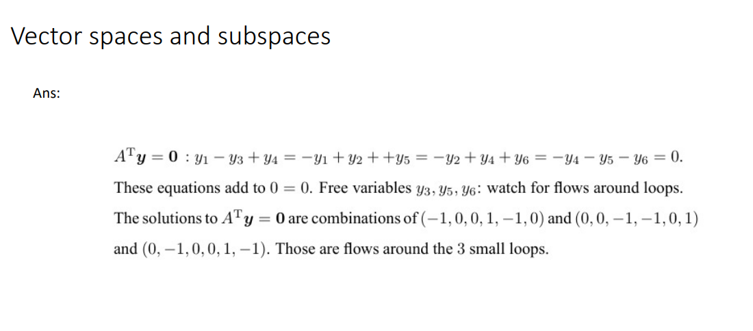 Solved Vector spaces and subspaces Question 3 = Kirchhoff's | Chegg.com