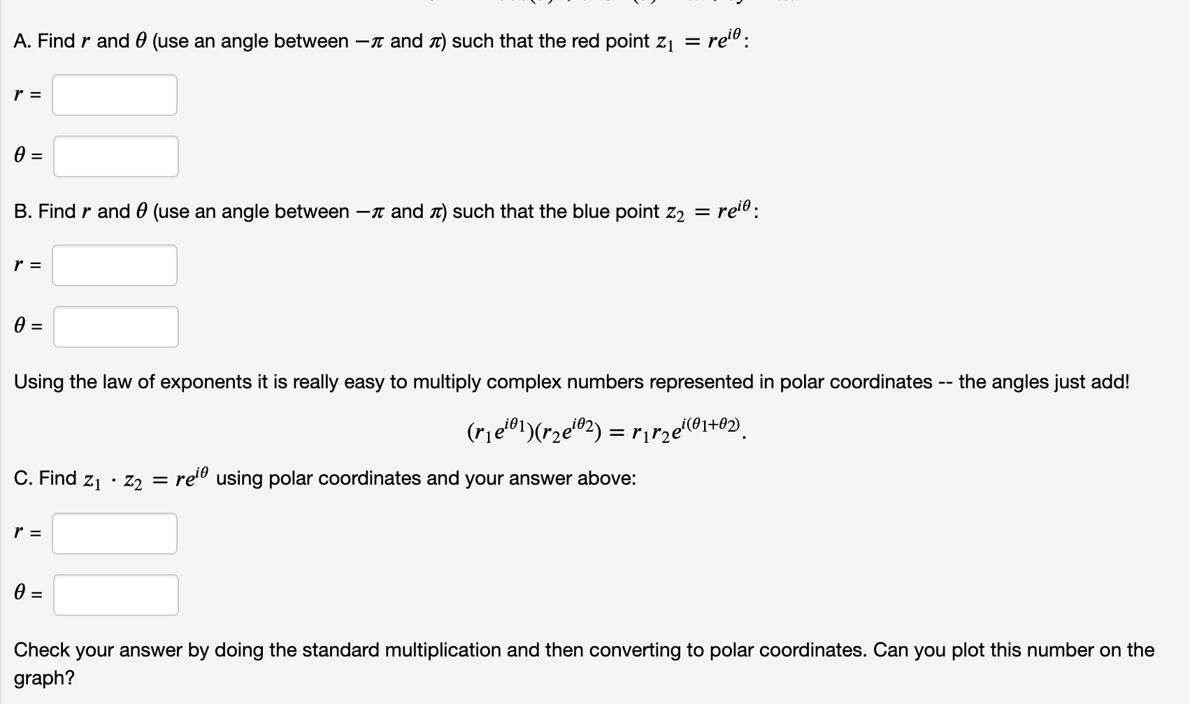 Solved (2 points) Here are several points on the complex | Chegg.com