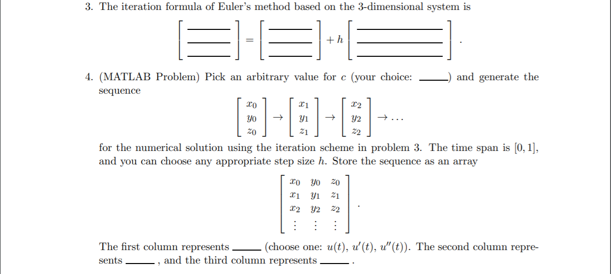 Solved • Numerical Preliminary Euler's method can be applied | Chegg.com