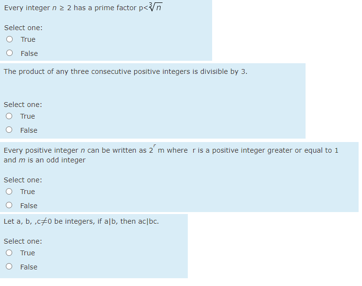 Solved Every integer n 2 2 has a prime factor p | Chegg.com