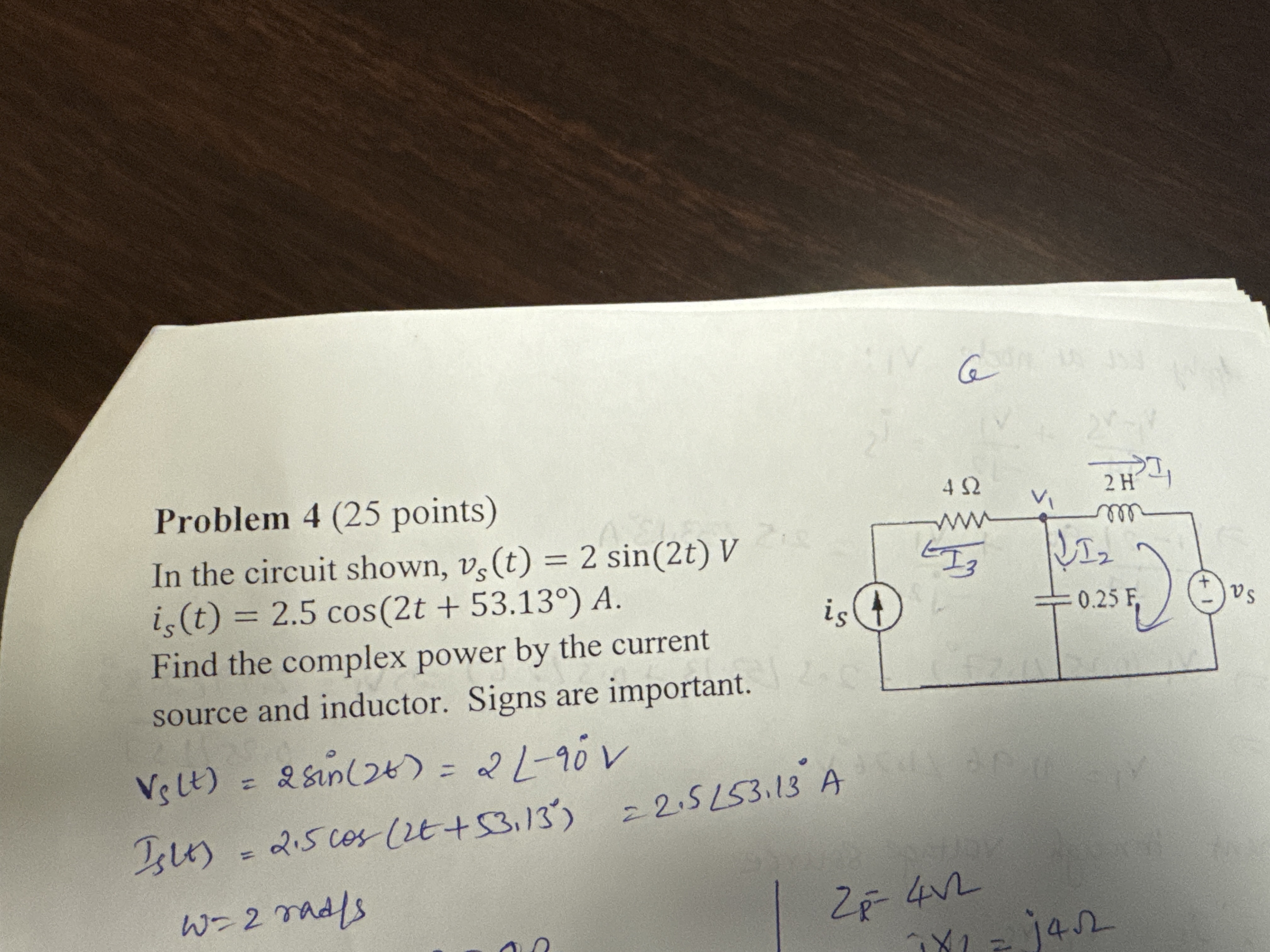 Solved Problem 4 (25 ﻿points)In ﻿the circuit shown, | Chegg.com
