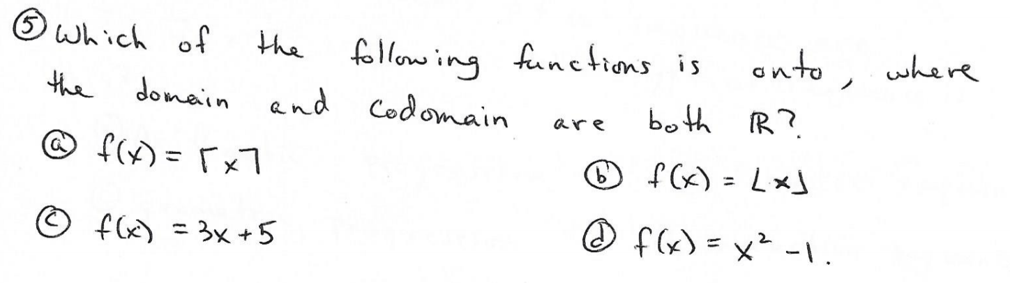 Solved following codomain ③ which of the the domain and @ | Chegg.com