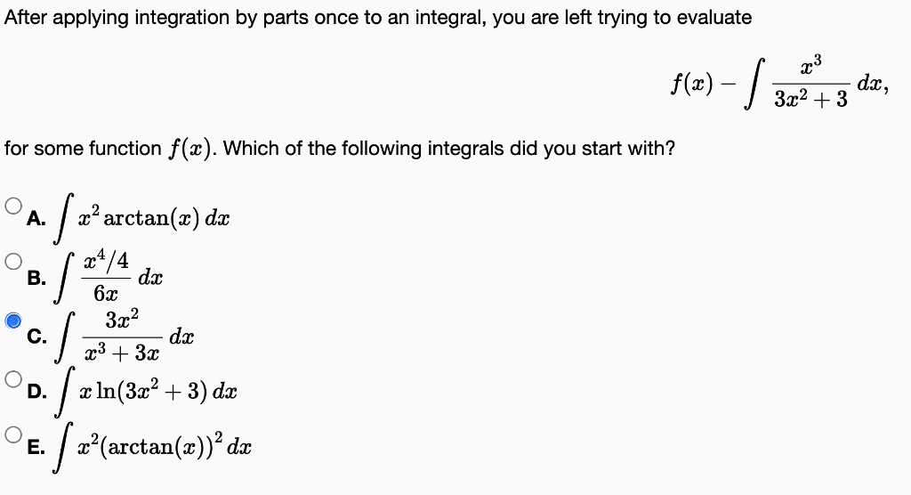 Solved After applying integration by parts once to an | Chegg.com