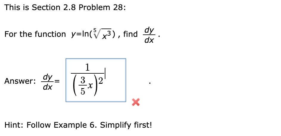 Solved This is Section 2.8 Problem 28: For the function | Chegg.com