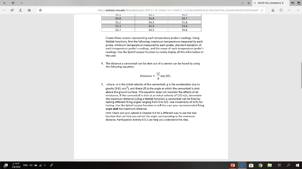 Solved × Engr 102 Homework 3