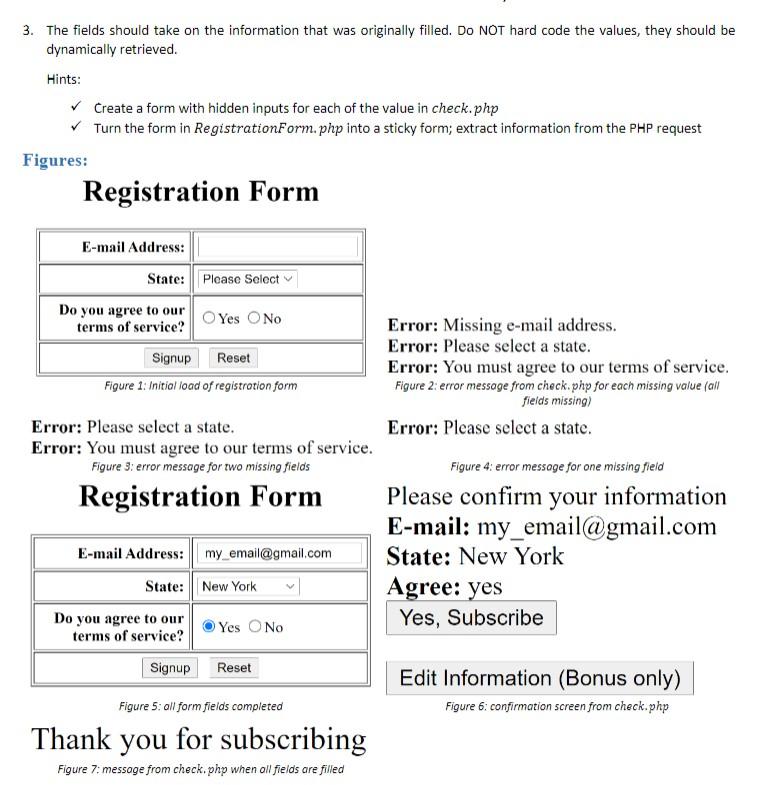 Solved Preamble The following assignment emphasizes PHP, | Chegg.com