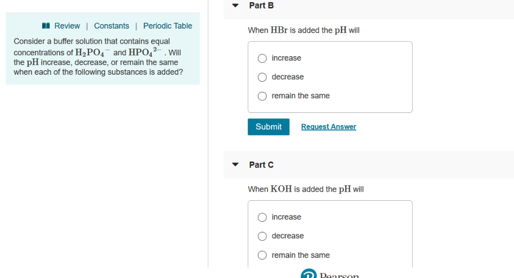Solved Part B Review 1 Constants| Periodic Table When HBr | Chegg.com