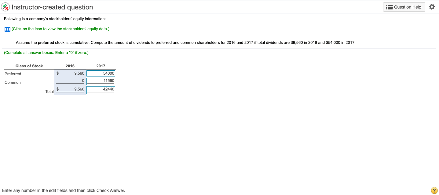 Solved % Instructor-created question Question Help Following | Chegg.com