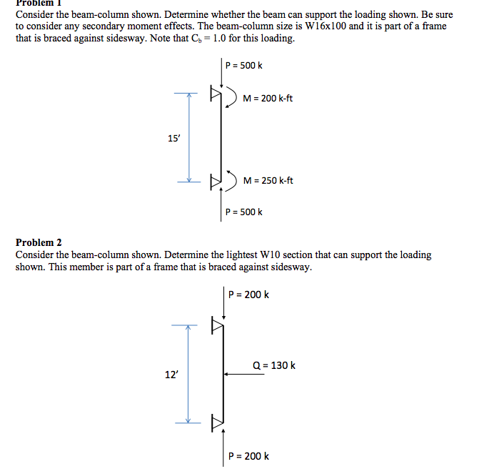Beam Column Problems - The Best Picture Of Beam