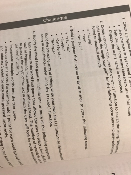 Solved Create a program that uses the strstr() function to | Chegg.com