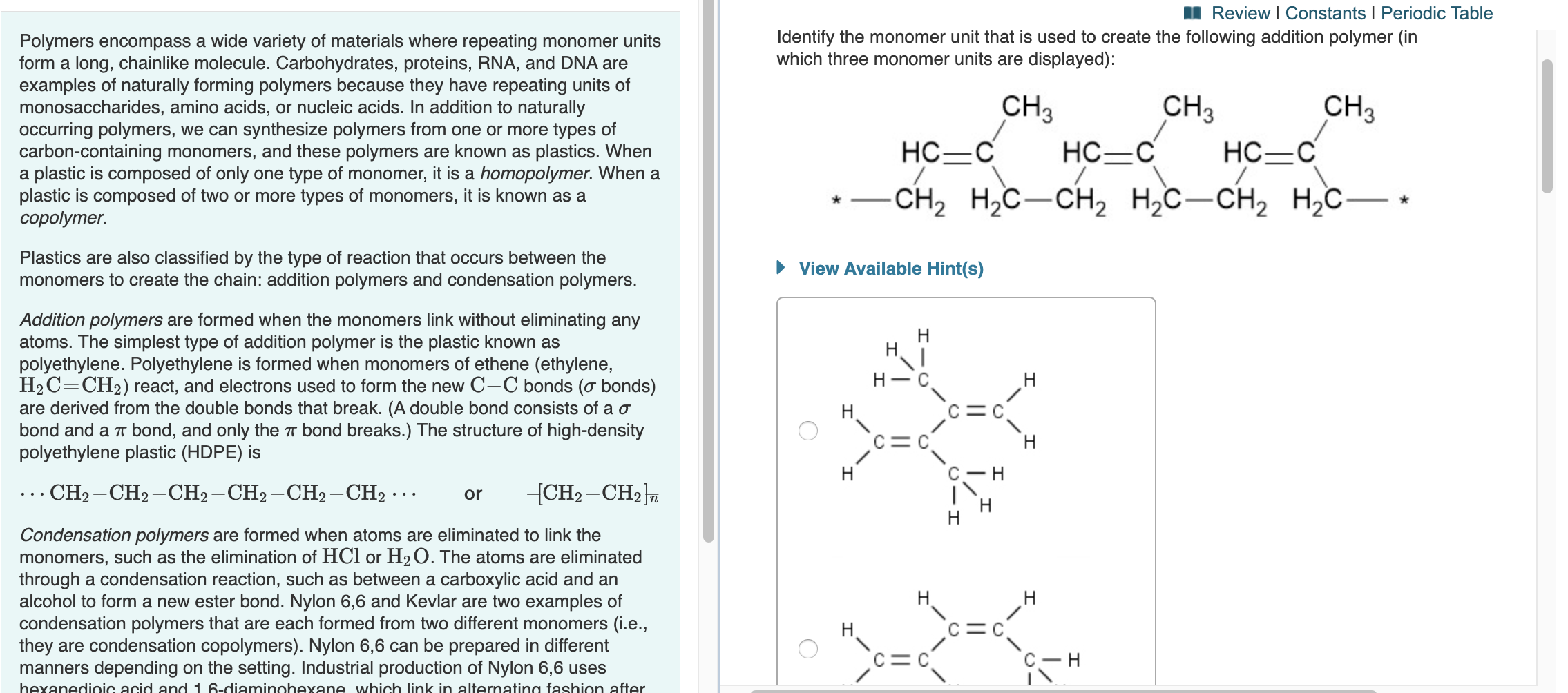 Solved M Review | Constants | Periodic Table Identify the | Chegg.com