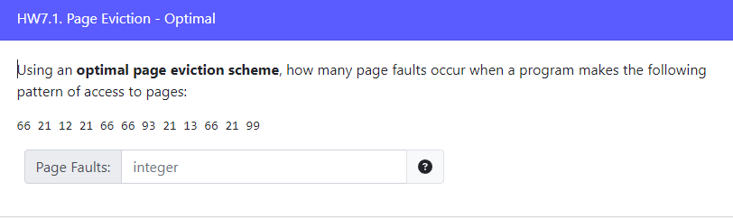 Solved Using an optimal page eviction scheme, how many page | Chegg.com