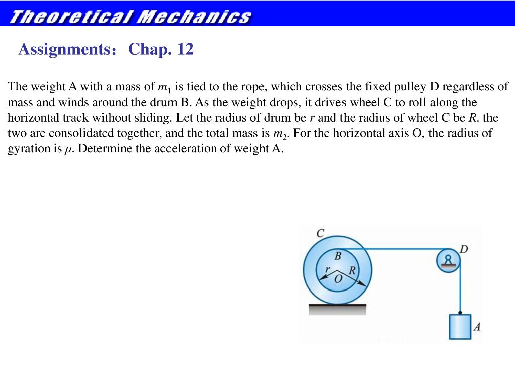 Solved Theoretical Mechanics Assignments: Chap. 12 The | Chegg.com