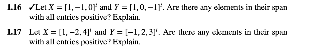 Solved In Exercise 1.16, find constants a,b,c, not all zero, | Chegg.com