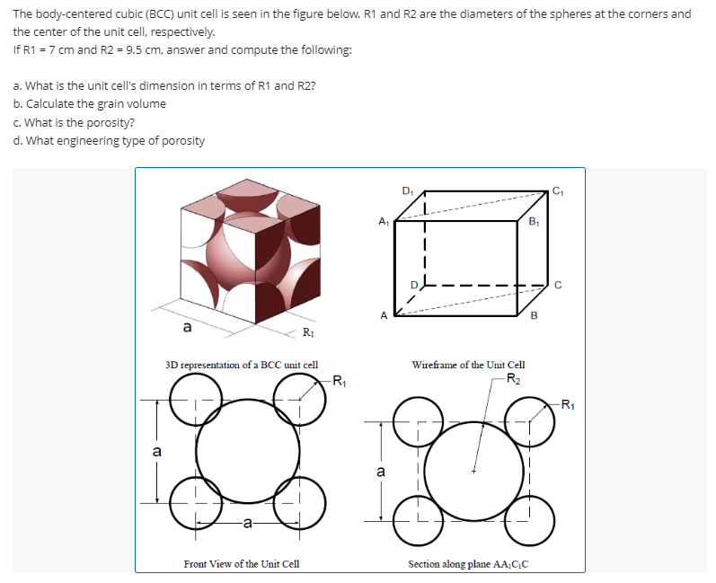 The body-centered cubic (BCC) unit cell is seen in | Chegg.com