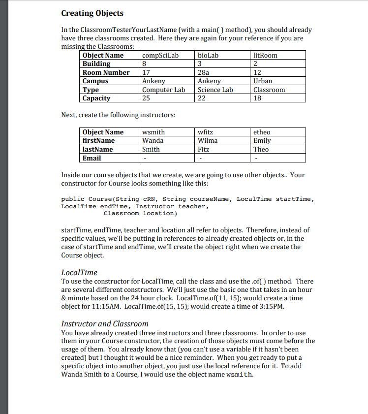 Solved CIST71 - Course Registration Project Using objects | Chegg.com