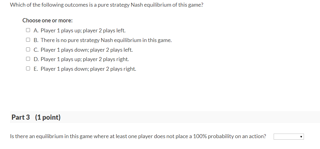 Solved Player 1 and player 2 are playing a simultaneous-move | Chegg.com