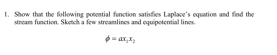 Solved Show that the following potential function satisfies | Chegg.com