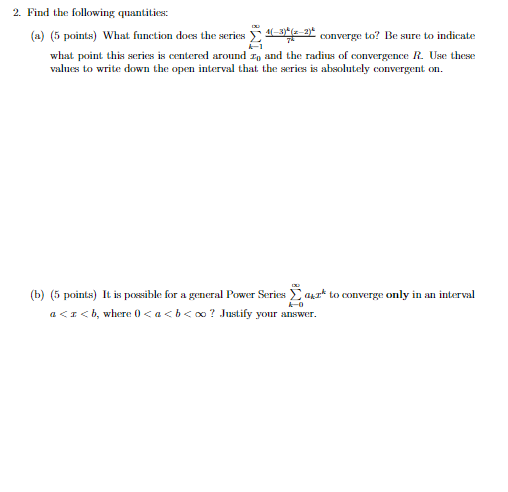 Solved ) 2. Find the following quantities: (a) 65 points) | Chegg.com