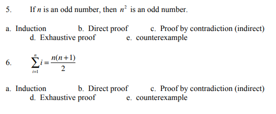 Solved 5. If n is an odd number, then n’ is an odd number. | Chegg.com