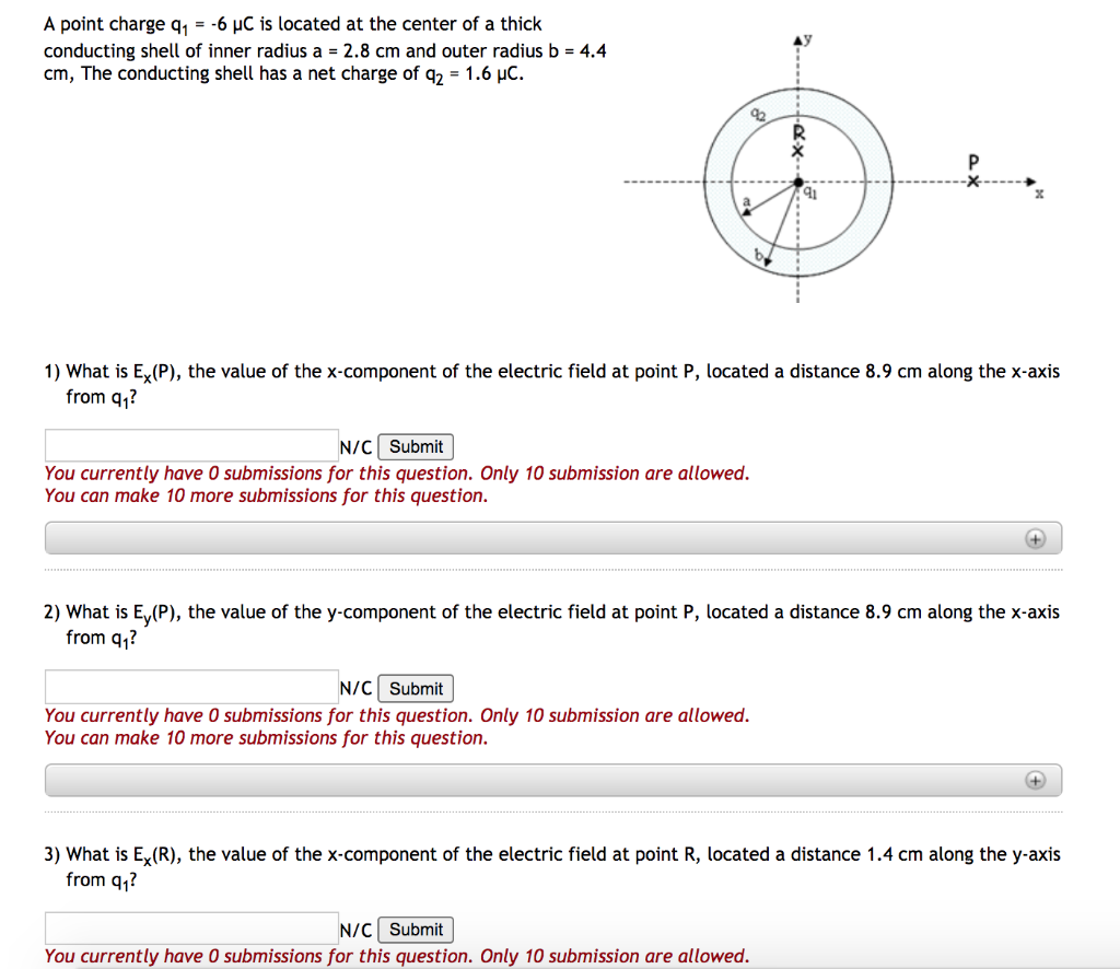 Solved A point charge q = -6 UC is located at the center of | Chegg.com