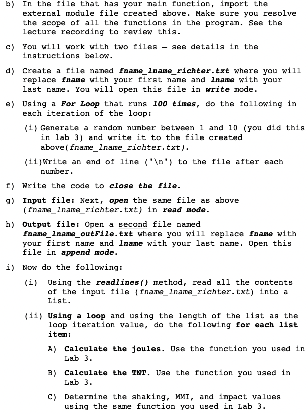 a Instructions for Lab Project 4 In this lab, you | Chegg.com