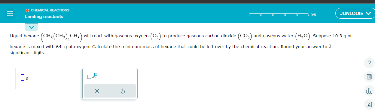 Solved Liquid hexane CH3CH24CH3 will react with gaseous | Chegg.com Solved Liquid hexane CH3CH24CH3 will react with gaseous | Chegg.com