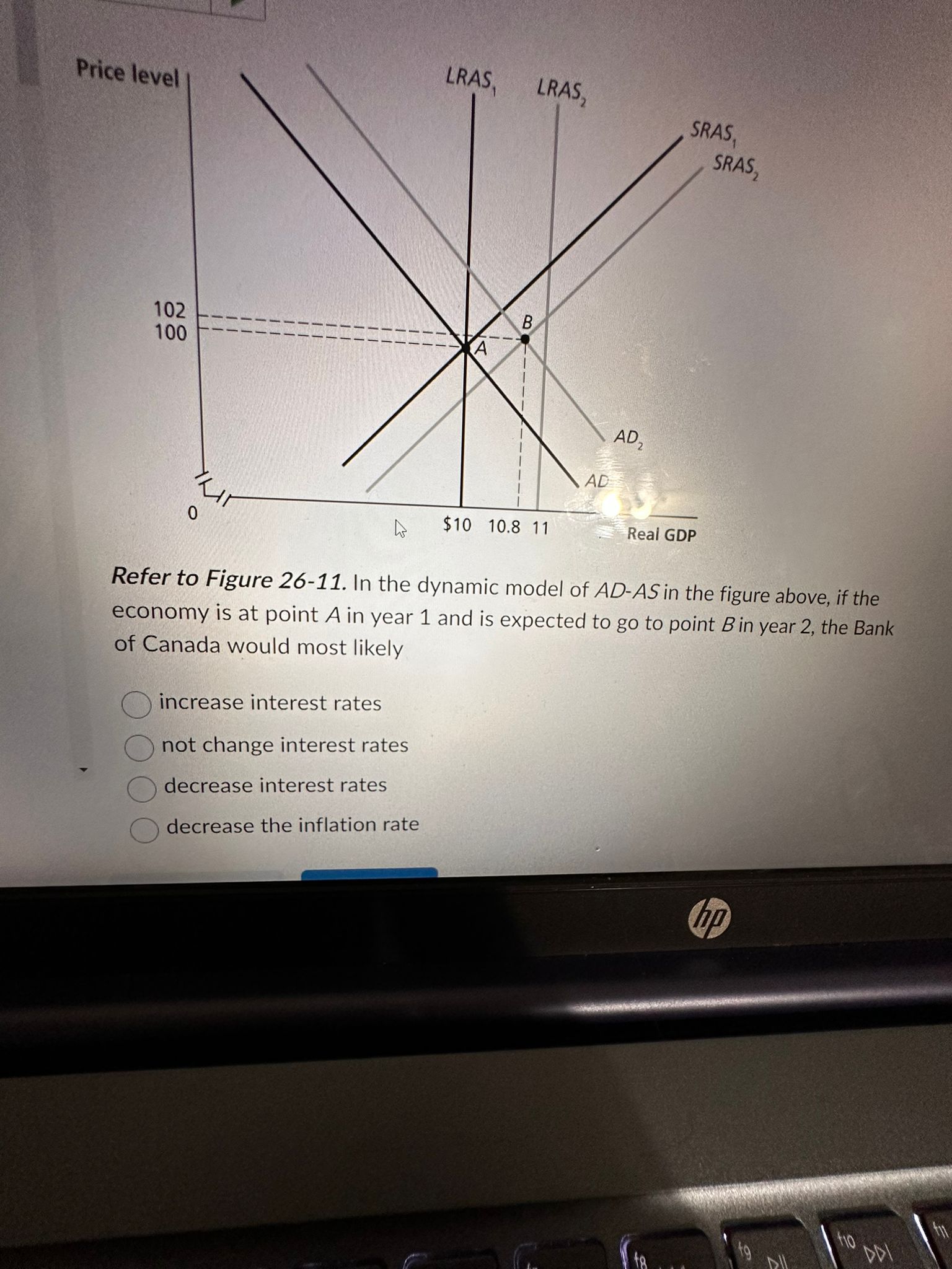 Solved Refer to Figure 26-11. ﻿In the dynamic model of AD-AS | Chegg.com