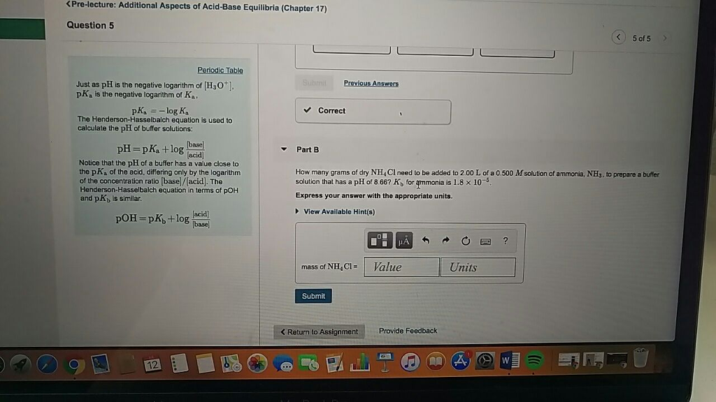 Solved Periodic Table Just as pH is the negative logarithm | Chegg.com
