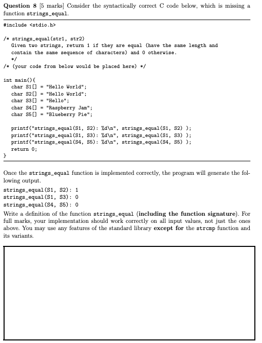 Solved Question 8 5 marks] Consider the syntactically | Chegg.com