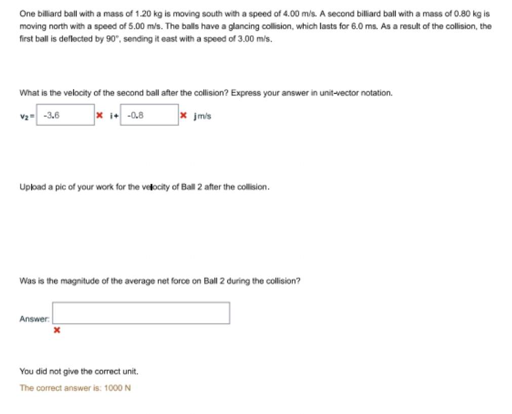 Solved hformation A block collides with another block in two | Chegg.com