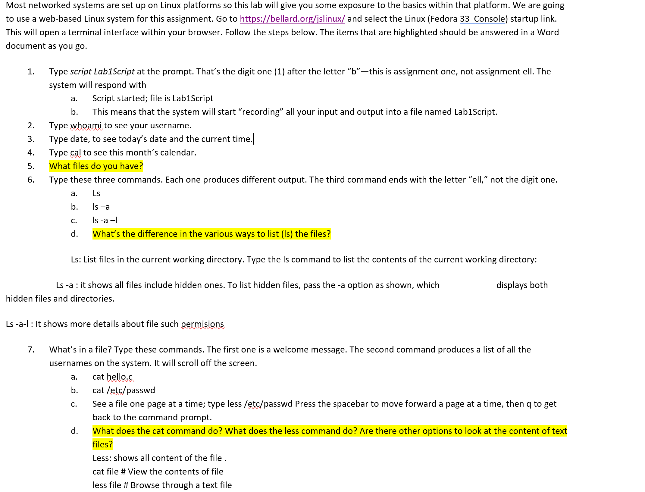 Solved I need help with questions 5 and 115 . What files do | Chegg.com