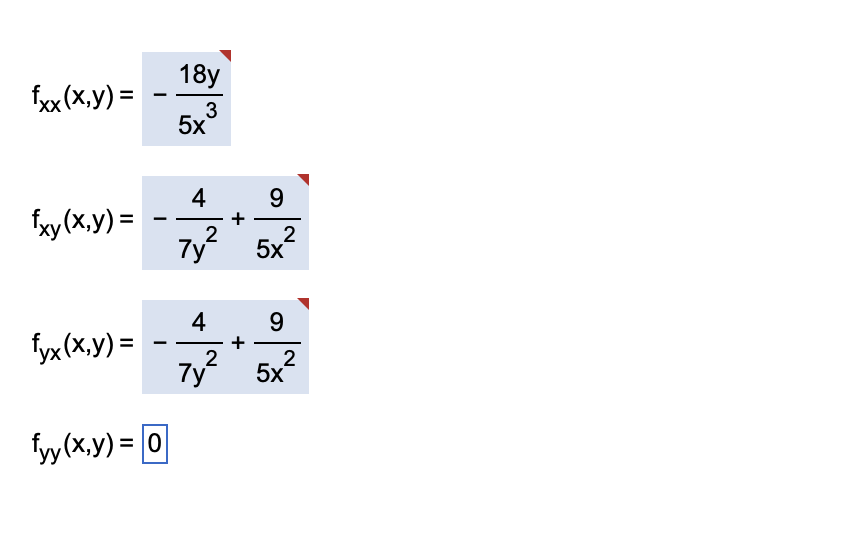 Solved Find fxx(x,y), fxy(x,y), fyx (x,y), and fyy(x,y) for | Chegg.com