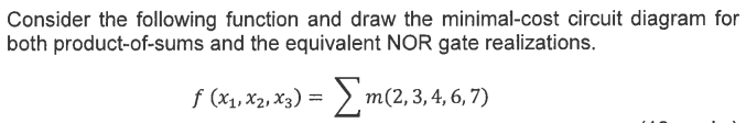 Solved Consider the following function and draw the | Chegg.com