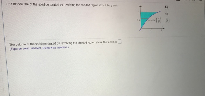 Solved Find the volume of the solid generated by revolving | Chegg.com