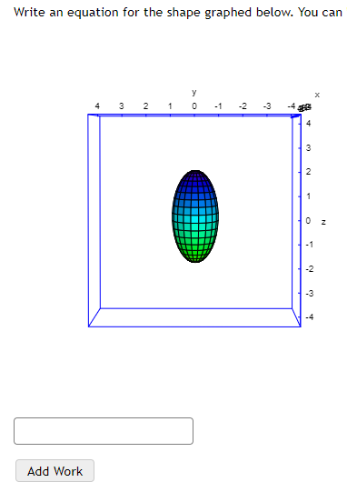 Solved Write an equation for the shape graphed below. You | Chegg.com