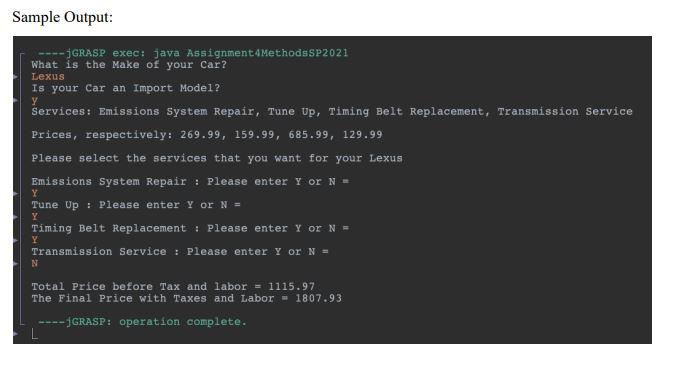 Solved Assignment 4 - Car Maintenance This assignment will | Chegg.com
