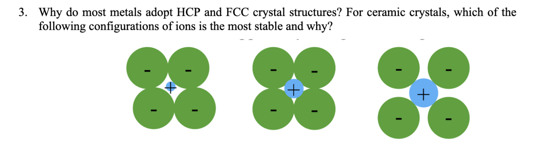 Solved Why do most metals adopt HCP and FCC crystal | Chegg.com