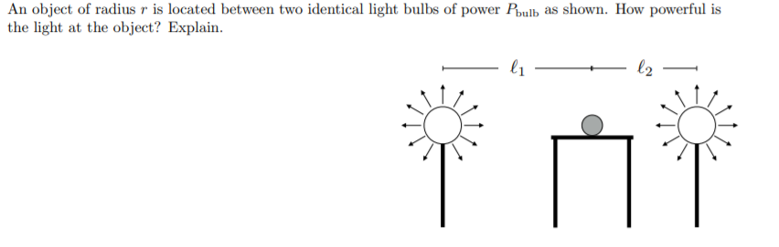 Solved An object of radius r is located between two | Chegg.com