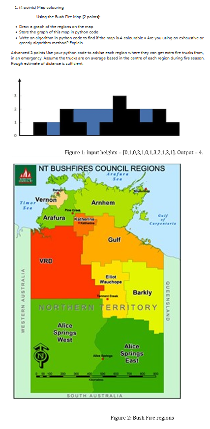 1 4 Points Map Colouring Using The Bush Fire Map
