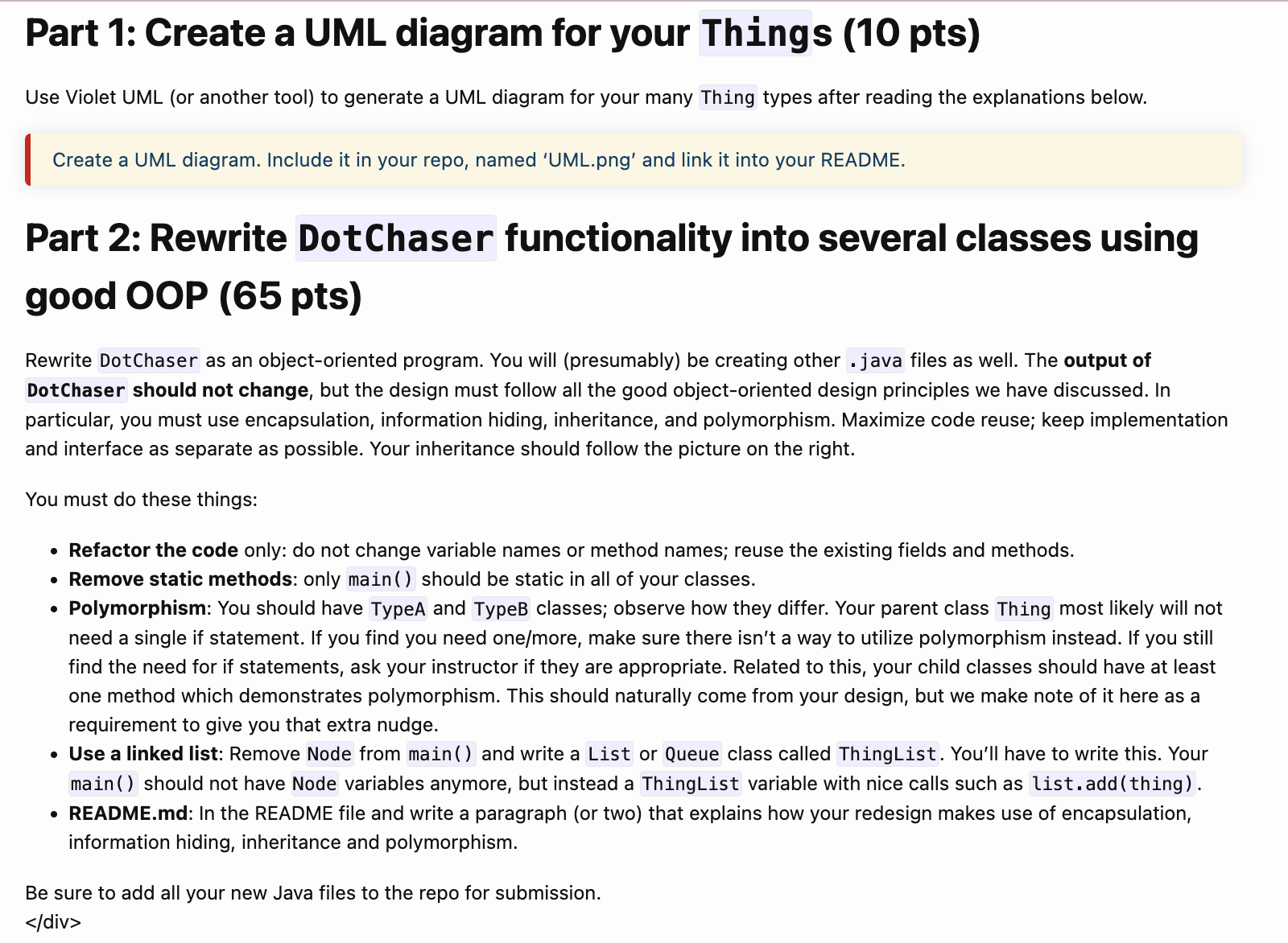 Solved JAVA OOP project; desperately need help asap im | Chegg.com