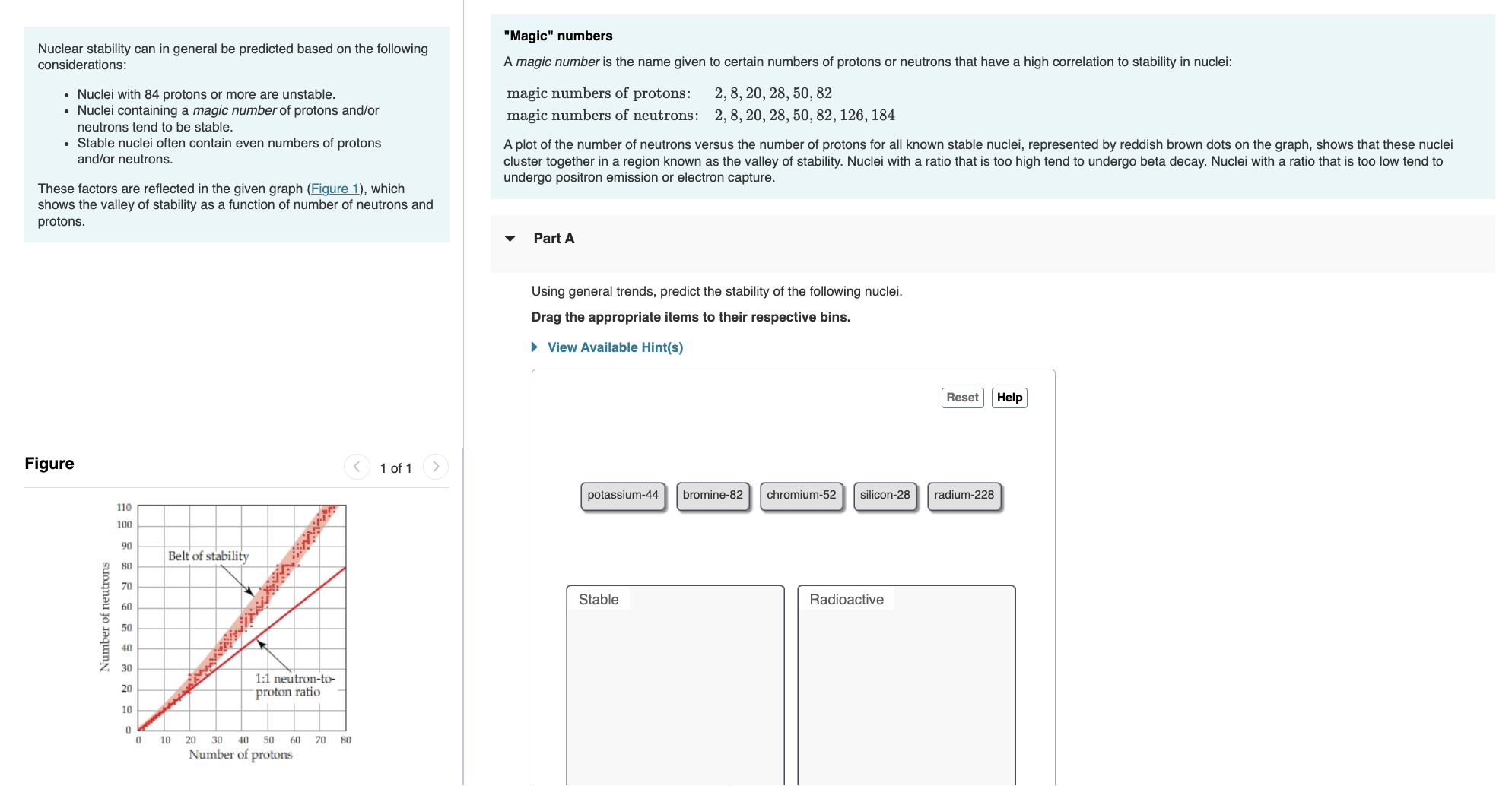 Solved Using general trends, predict the stability of the | Chegg.com