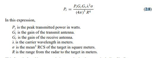 Solved 1. Target received power: Using equation (2.8), | Chegg.com