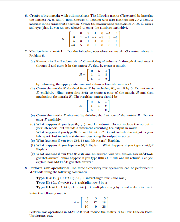 Solved Referenced matrices from exercise 3 A = [5, 4; -1, | Chegg.com