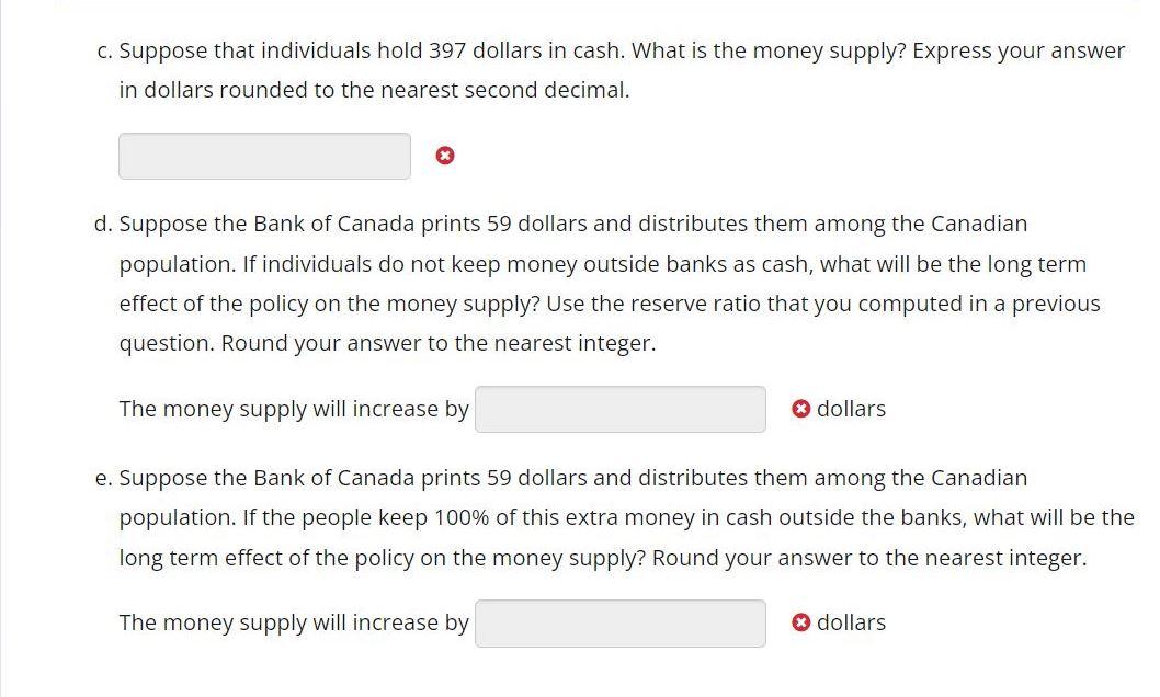 Solved The following question has 5 parts (a.-e.), parts c. | Chegg.com