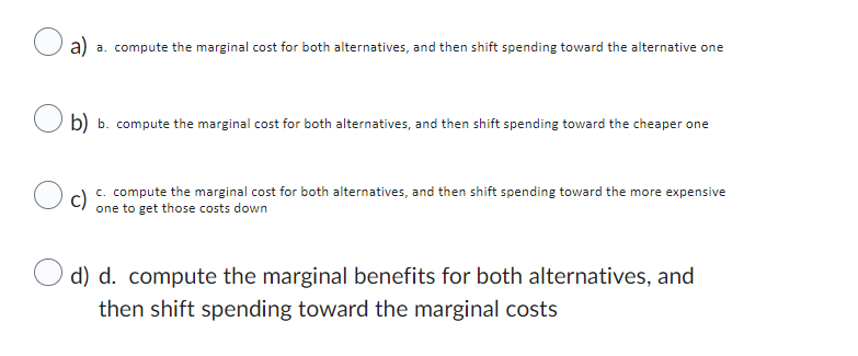 Solved As a continuation of marginal analysis as a tool for | Chegg.com