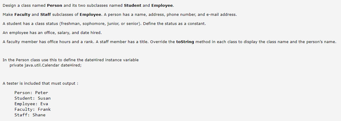 Solved In Java Test Code Public Class Tester Public 8999