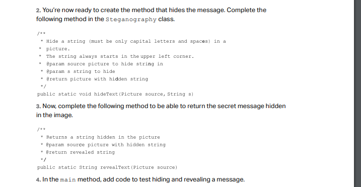 Solved Create A Method To Encode The String Into These 