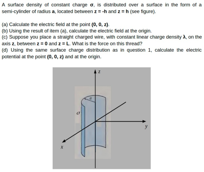 Solved A surface density of constant charge o, is | Chegg.com